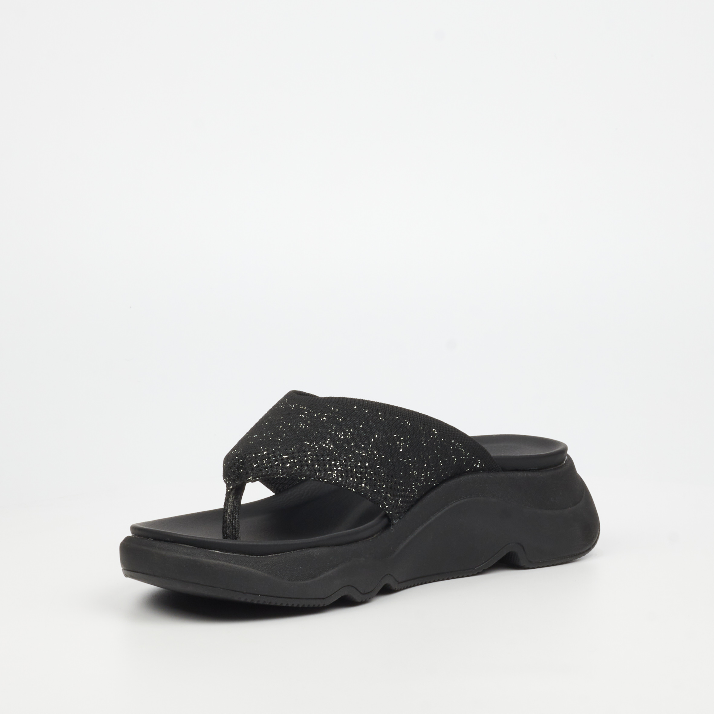 Diella 1 Flyknit Flat Sandals – Black | Heart & Sole